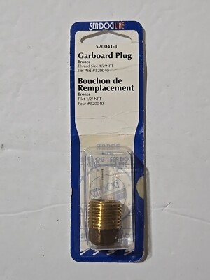 Sea Dog 520041-1 Bronze Garboard Drain Plug 1/2" NEW SEALED | eBay