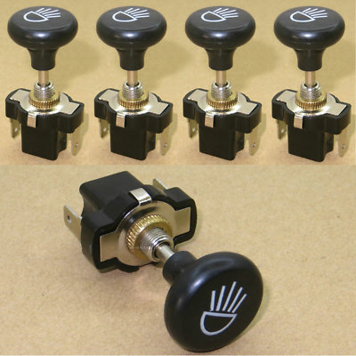 5× Golf Cart Push Pull Light Switch 12 Volt for Club Car Yamaha EZGO ...
