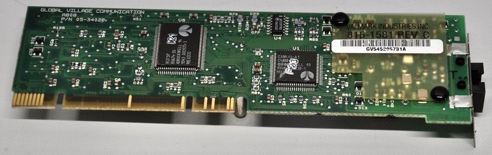 Vintage Mac Parts: Used Apple GV TelePort Gold II Internal Modem (A808 ...