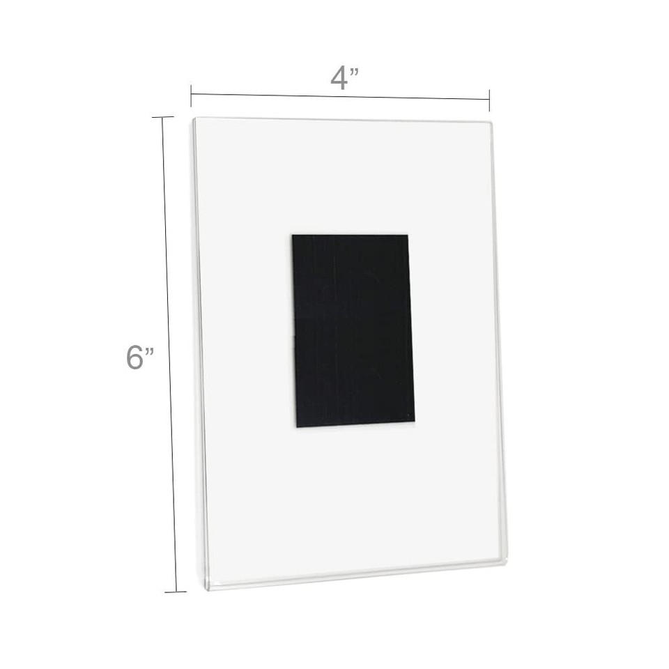 pbf 4x6 Magnetic Picture Frames for Refrigerator | Clear Magnetic ...