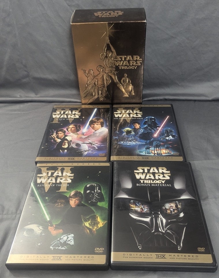 Star Wars Trilogy DVD 2004 4-Disc Set Full Screen 24543123453| eBay