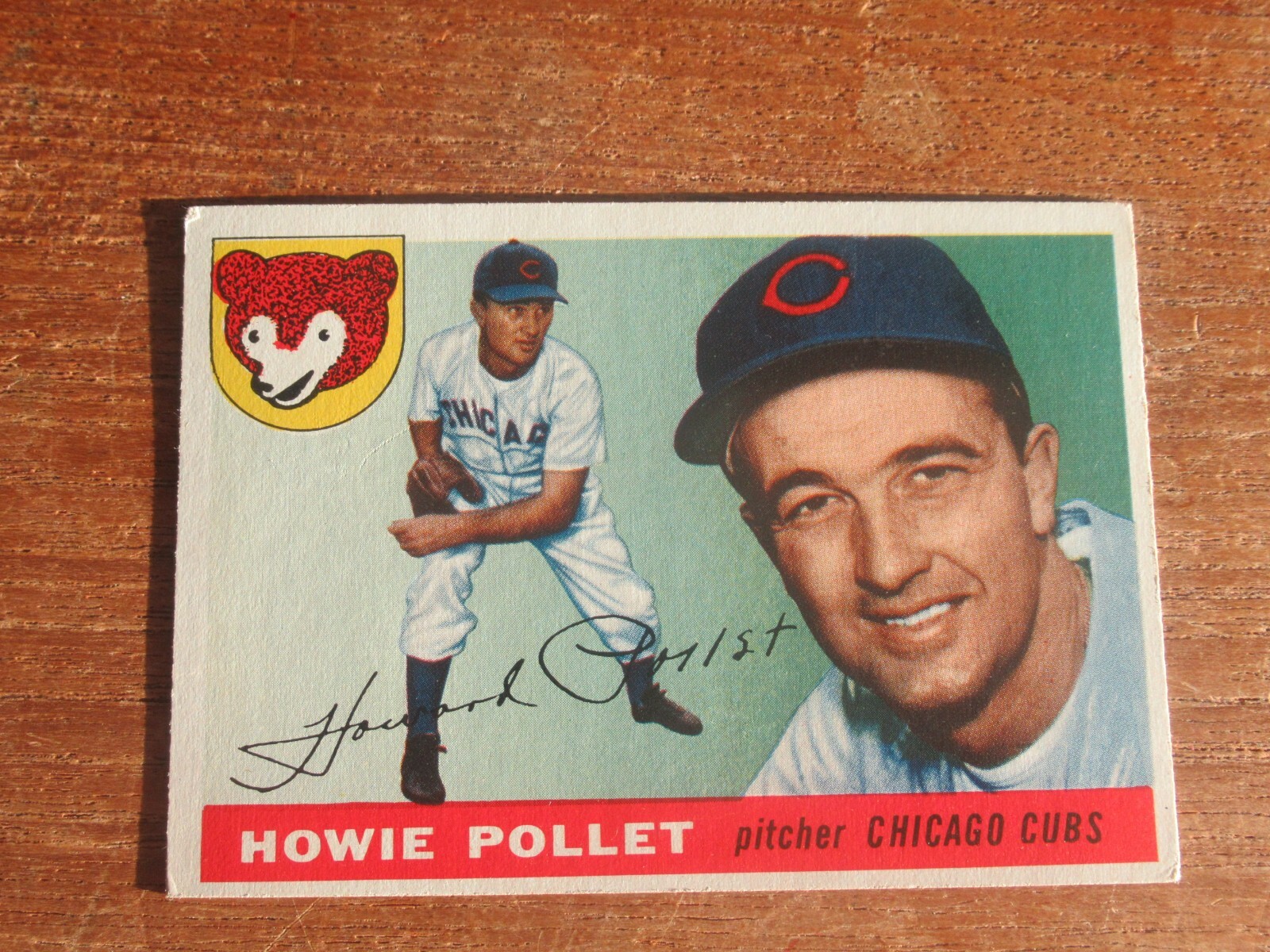1955 TOPPS HOWIE POLLET #76 CHICAGO CUBS MID HIGHER GRADE NICE CARD! | eBay