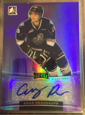 2014-15 Leaf Metal Chaz Reddekopp Auto /15 SP SSP 14/15 Rookie RC | eBay