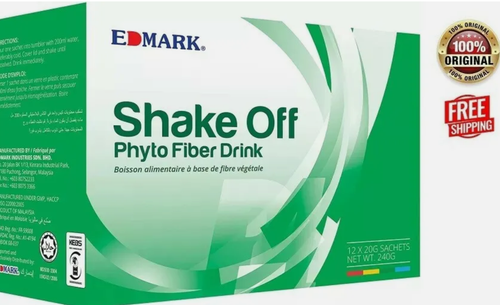 Shake Off Phyto Fiber Pandan Flavor by Edmark 1 Box (12 Sachets) Free ...