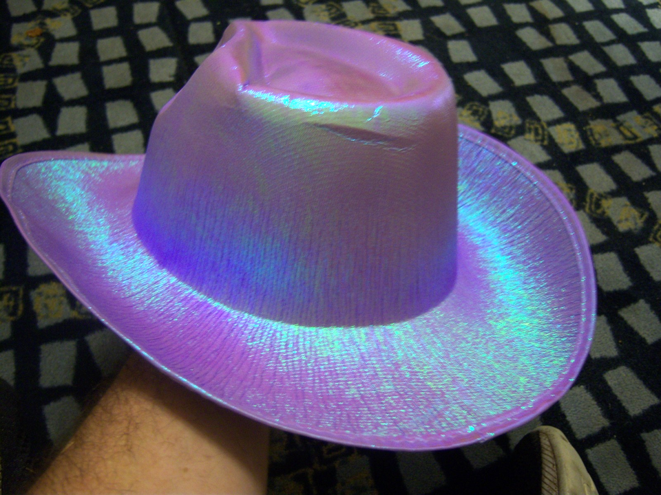 COWGIRL HAT PURPLELISH GLITTER SPARKLE PARTY COSTUME WESTERN RANCH | eBay