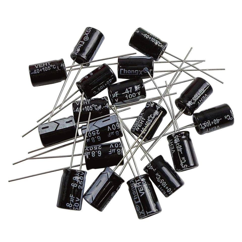 Aluminum Electrolytic Capacitor Kit 22 Values 330 Pieces 1uF-100uF 100V ...