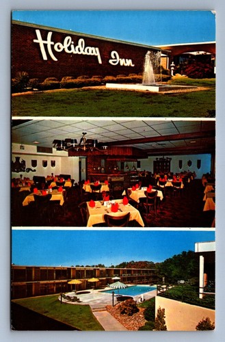 Postcard Vtg Georgia Holiday Inn Perry Hotel Motel Lodging Swimming ...