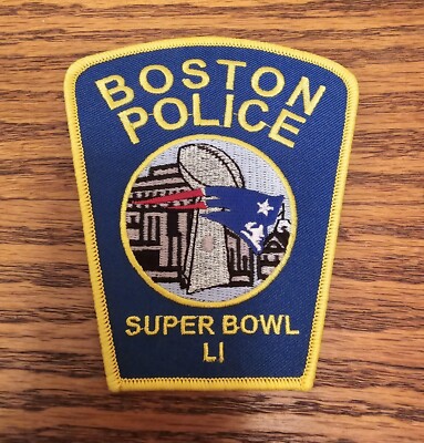 Boston Massachusetts Police New England Patriots Super Bowl Patch | eBay