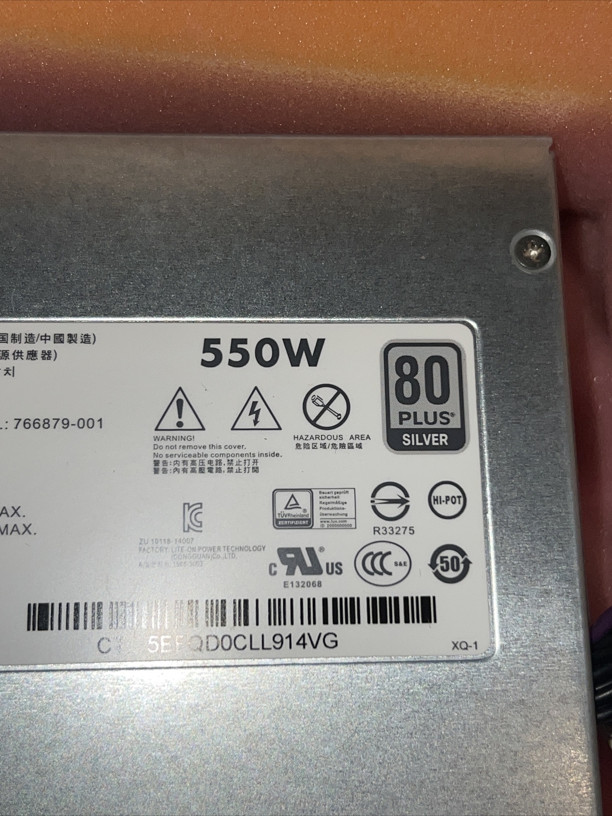 LiteOn HSTNS-PL53 550W Power Supply 766879-001 for HP ProLiant DL120 DL160 G9 for sale online | eBay