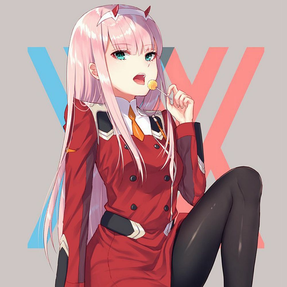 Anime DARLING in the FRANXX 02 ZERO TWO Uniform Cosplay Costume Wig ...