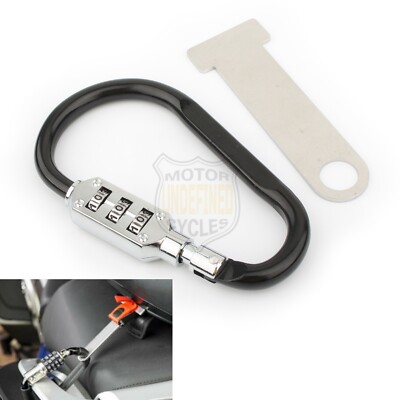 Motorcycle Helmet Lock Buckle Scooter Anti-theft Fastener + T-Bar Kit ...