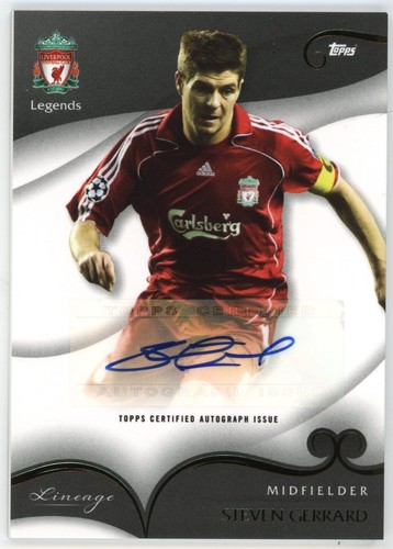 2023 Topps Liverpool Lineage Legends Steven Gerrard Autograph | eBay