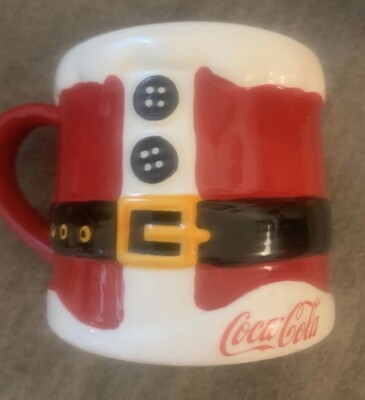 Coca-Cola Santa Suit Christmas Coffee Mug Oversized Coke Collectors | eBay