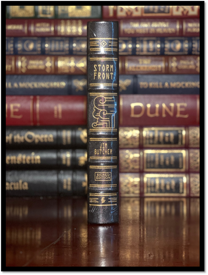 Storm Front JIM BUTCHER SIGNED New Sealed Easton Press Leather Bound ...