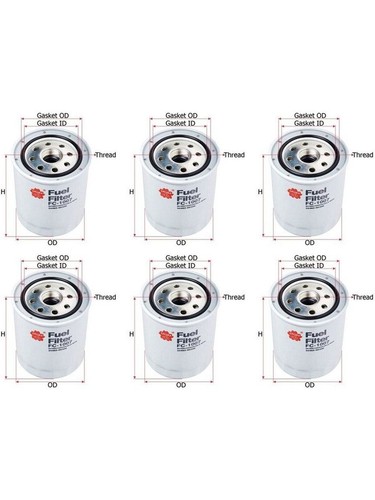 6 x Sakura Spin-On Fuel Filter FC-1007 | eBay