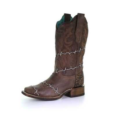 CORRAL Women's Brown Barbed Wire Woven Western Boots (A3815) | eBay