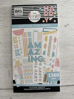 Me & My Big Ideas Happy Planner Happy Plans Sticker Book 1360 pcs New ...