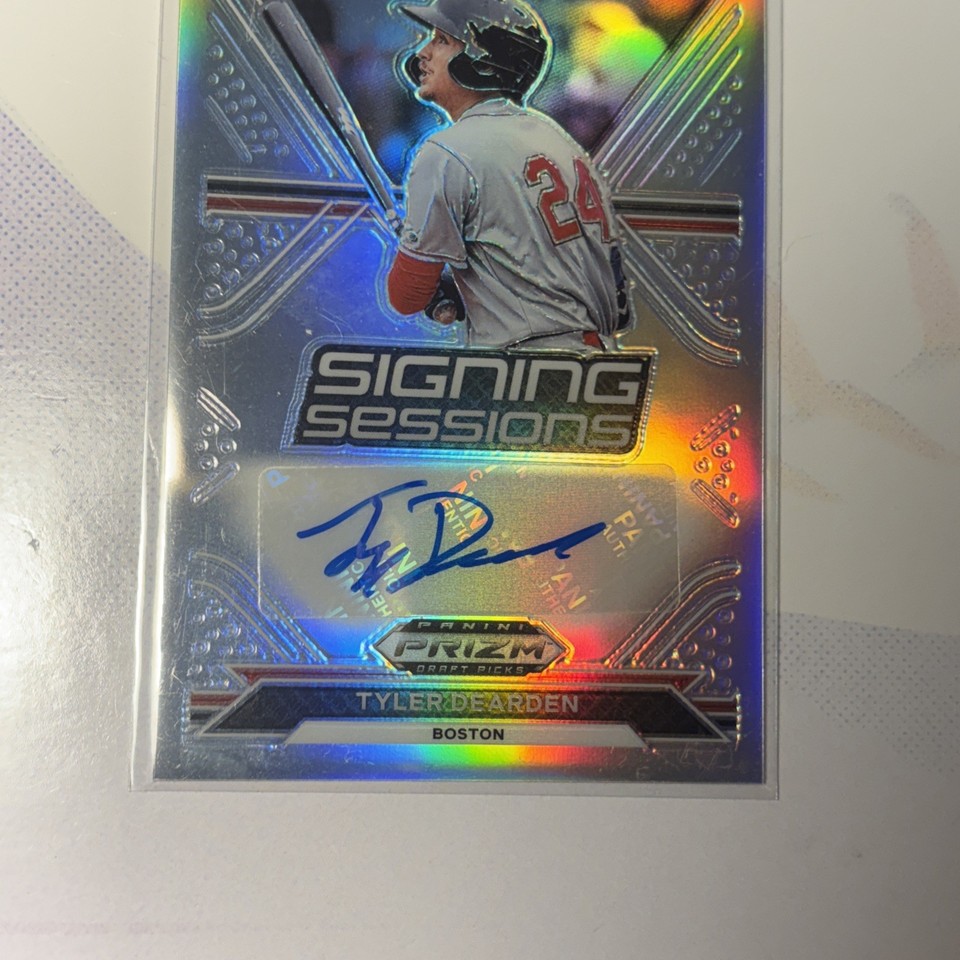 2021 Panini Prizm Draft Picks Signing Sessions Tyler Dearden #SS-TY Red ...