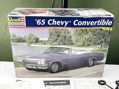 Revell 1/25 Scale 65 Chevy Impala Convertible Model Kit Complete ...