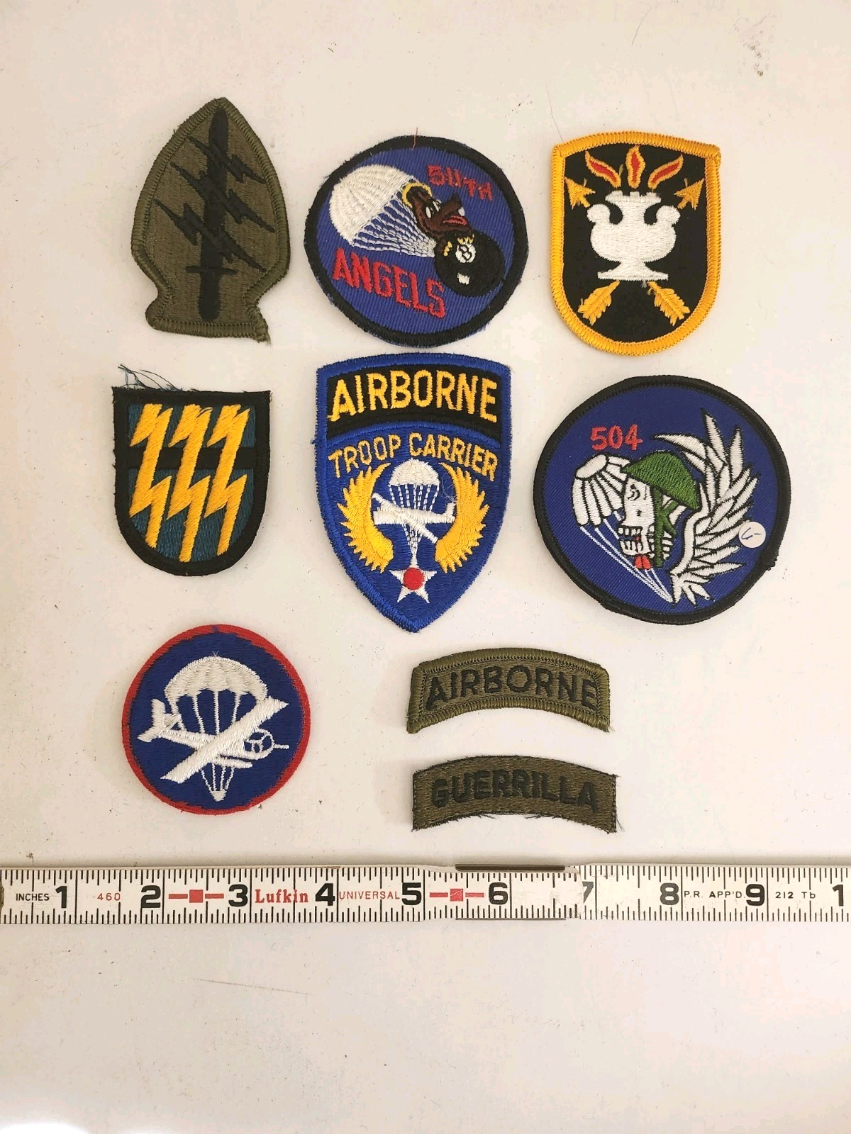 Lot of 9 Military Patches & Tabs | eBay