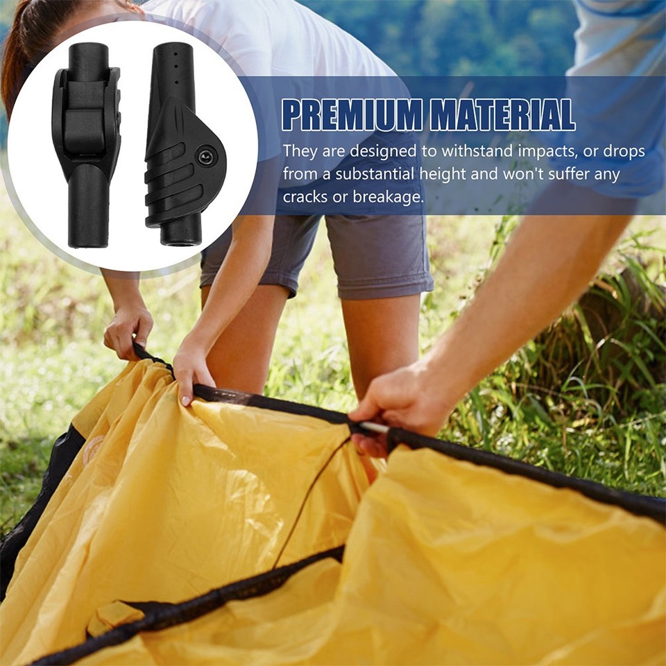 2 Pcs Canopy Support Rods Diy Tent Connector Pole Connectors Parts ...