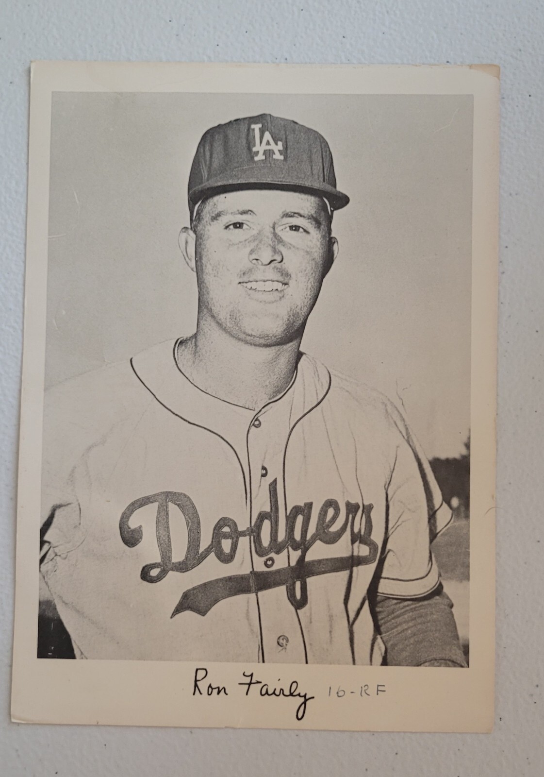 Vintage 1962 Jay Publishing 5x7 picture Ron Fairly Los Angeles Dodgers ...