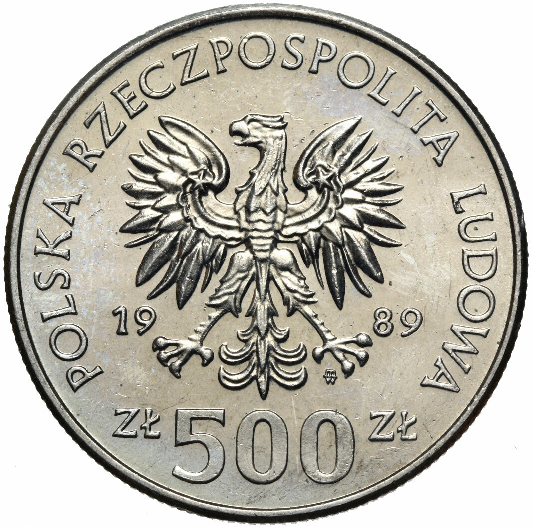 Polen PRL M nze 500 Zlotych 1989 50 Jahrestag Beginn II polen-prl-m-nze-500-zlotych-1989-50-jahrestag-beginn-ii