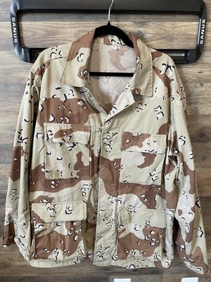 USGI 6-Color Desert “Chocolate Chip” DBDU Jacket | Gulf War Era | XL ...