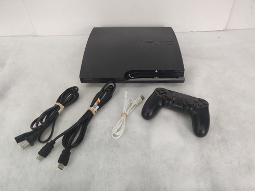 Sony PlayStation 3 PS3 Slim 120GB CECH-2001A Console Bundle Controller ...