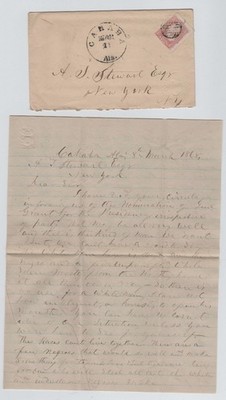 1868 Cahaba, Alabama Cover & Civil War Reconstruction Letter - Negroes ...
