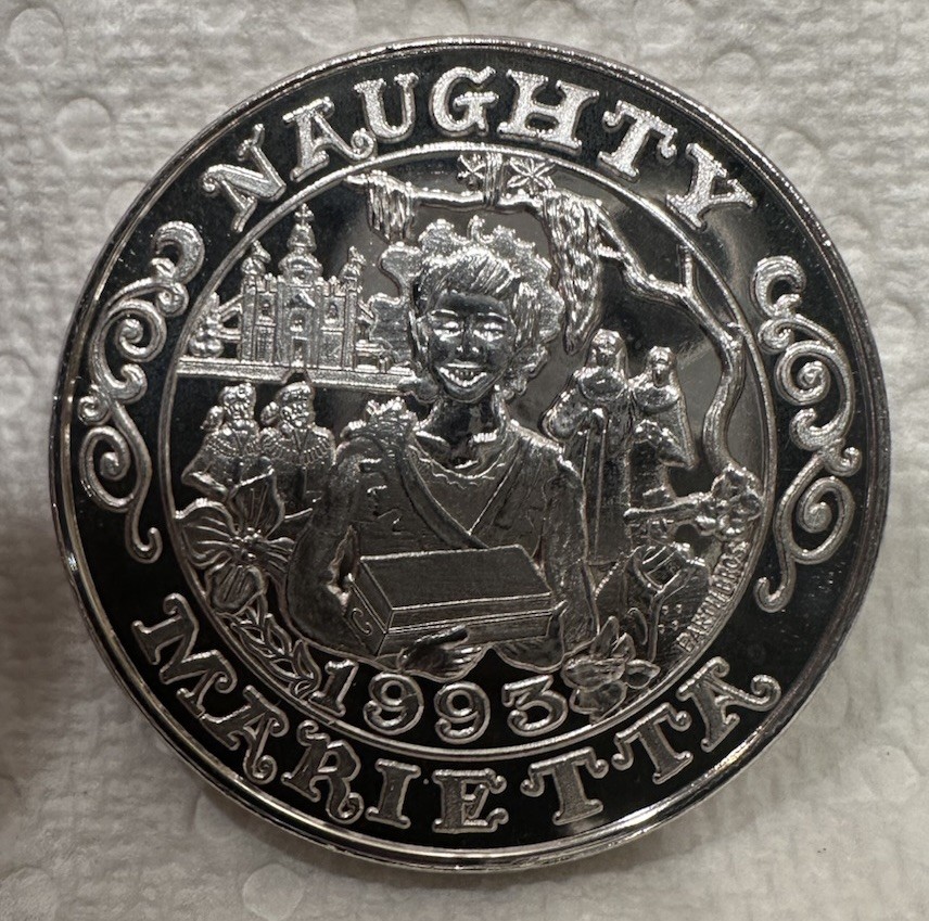 RARE 1993 Barth Bros Mint 1 oz Vintage Naughty Girls Silver Round .999 ...