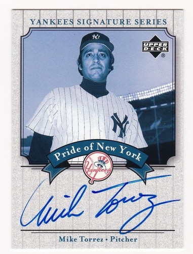 MIKE TORREZ 2003 UD Yankees Signature Pride of New York Autograph Auto ...
