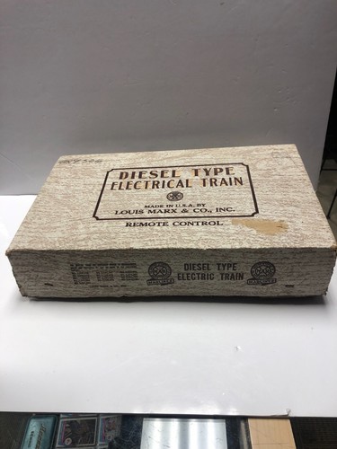 VINTAGE MARX DIESEL TYPE ELECTRIC TRAIN SET IN ORIGINAL BOX | eBay