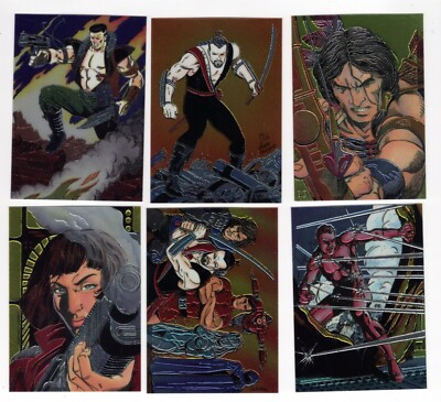 1992 COMIC IMAGES UNITY 6-CARD VALIANT ROOKIES CHROMIUM INSERT SET | eBay