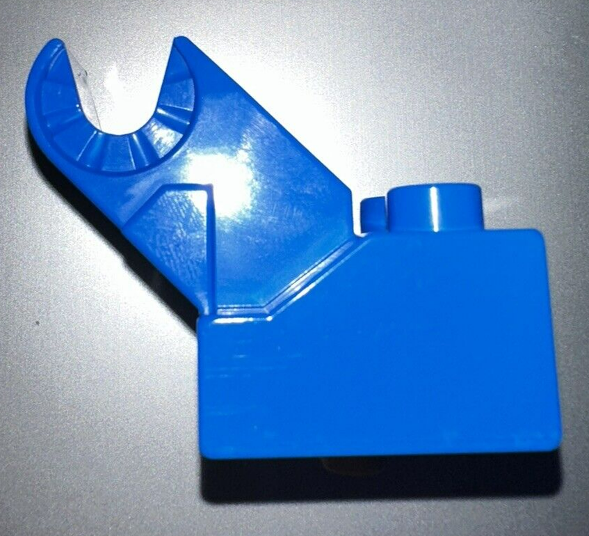 Lego Brick Blue Duplo Toolo 6285 with Angled Bracket w/ Clip and ...
