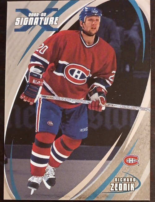 2002 - 2003 ITG Be A Player Richard Zednik Signature Series #025 Hockey ...