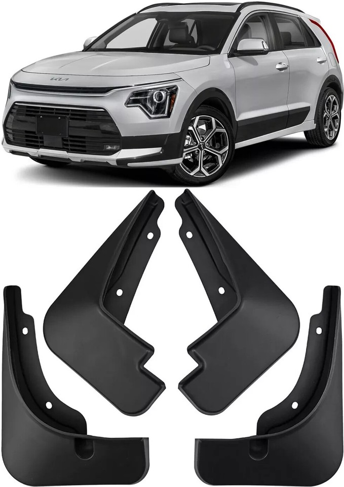 Front & Rear Splash Guards Mud Flaps For 2023-2025 Kia Niro / Niro EV ...