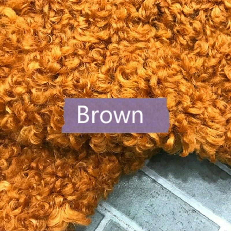 Faux Sherpa Shearling Loop Wool Fabric Curly Fur Plush Costume Toys DIY ...