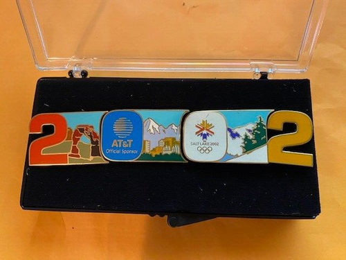 SALT LAKE CITY OLYMPICS PINS 4 AT&T 2002 PUZZLE SET DELICATE ARCH ...