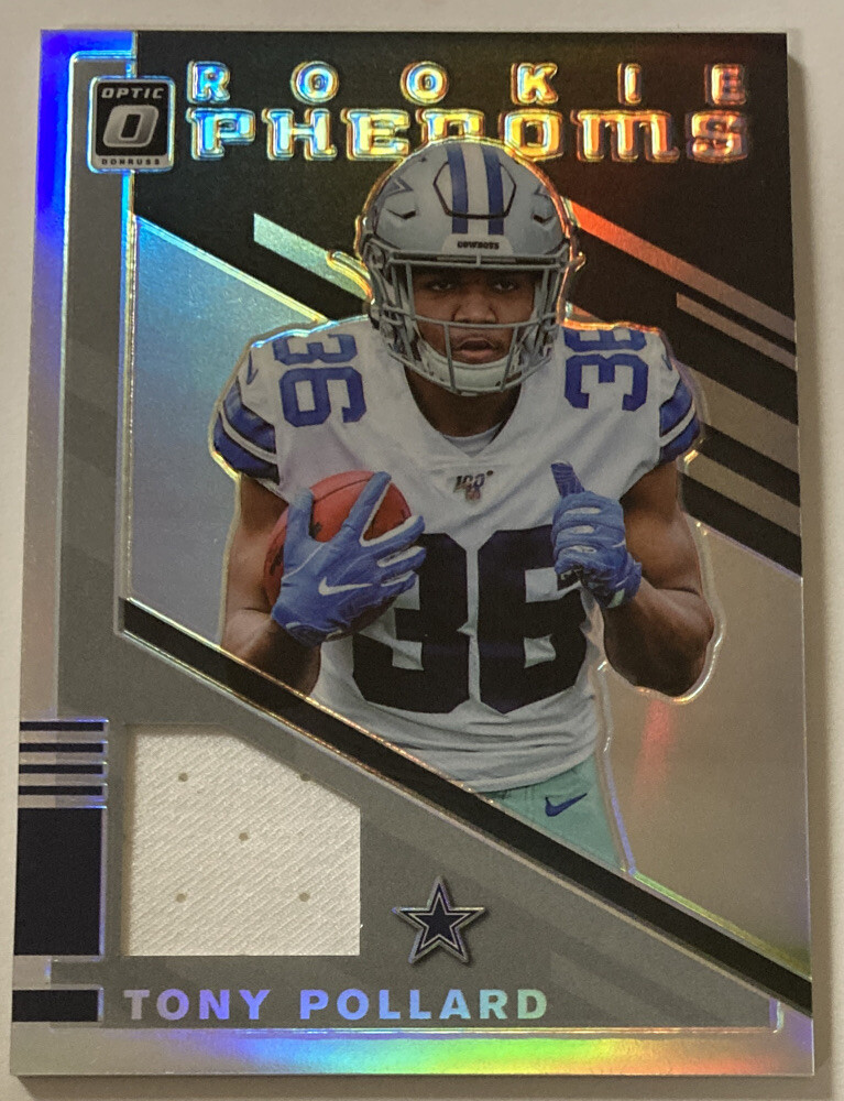 Tony Pollard 2019 Donruss Optic PHENOMS JERSEY PRISM Rookie Card #rp37 ...