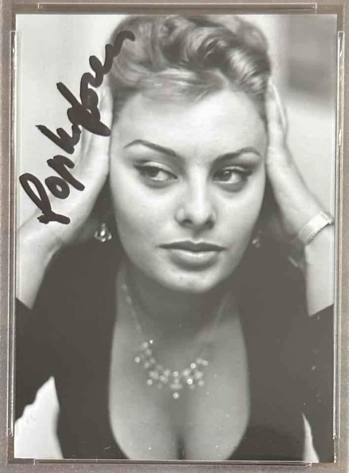 SOPHIA LOREN AUTOGRAPH PICTURE PSA DNA COA SIGNED SEXY HEADSHOT MODEL ...