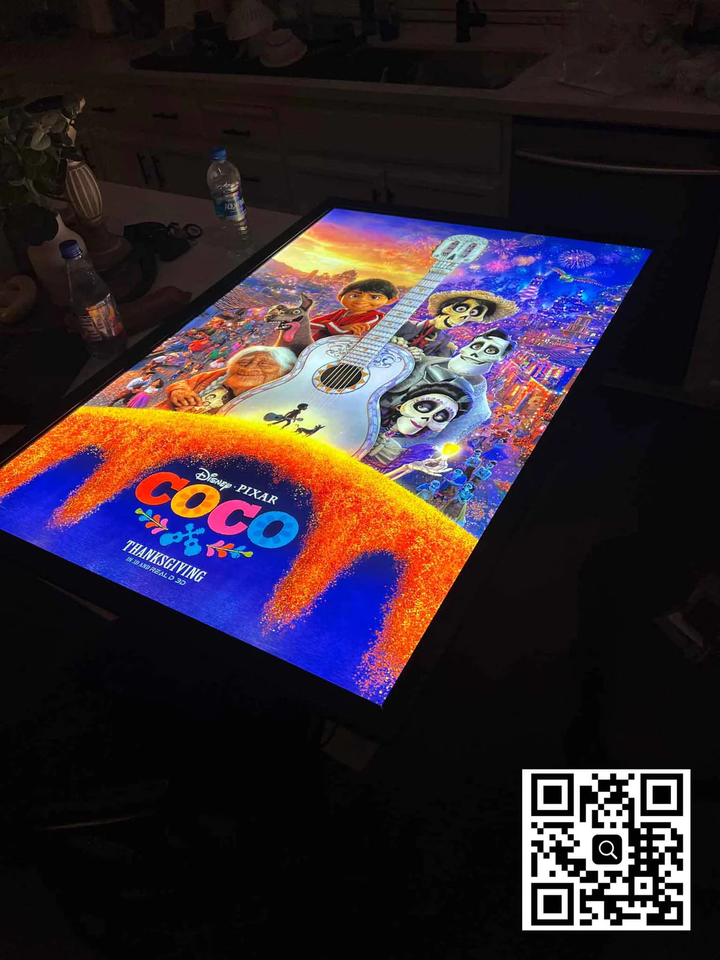 2 PACK - 27x40 "World Famous" LED Glowbox Light Box Poster Frame | eBay