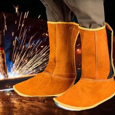 Welding Shoes Leg Covers Protection Foot Sleeves 1 Pair Welding Safety ...
