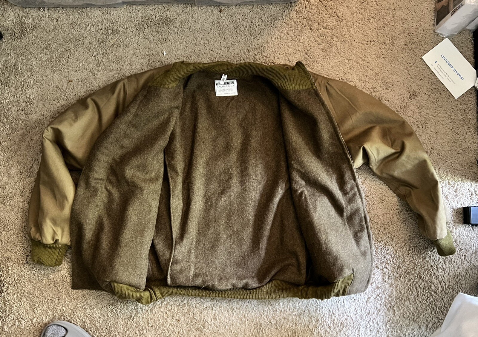 WWII Tanker Jacket Medium WPG Reproduction With Wool Lining 2nd Pattern ...