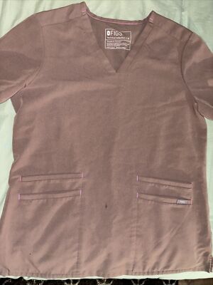 Figs Scrub Shirt Womens Medium Light Brown Medical Technical Collection ...