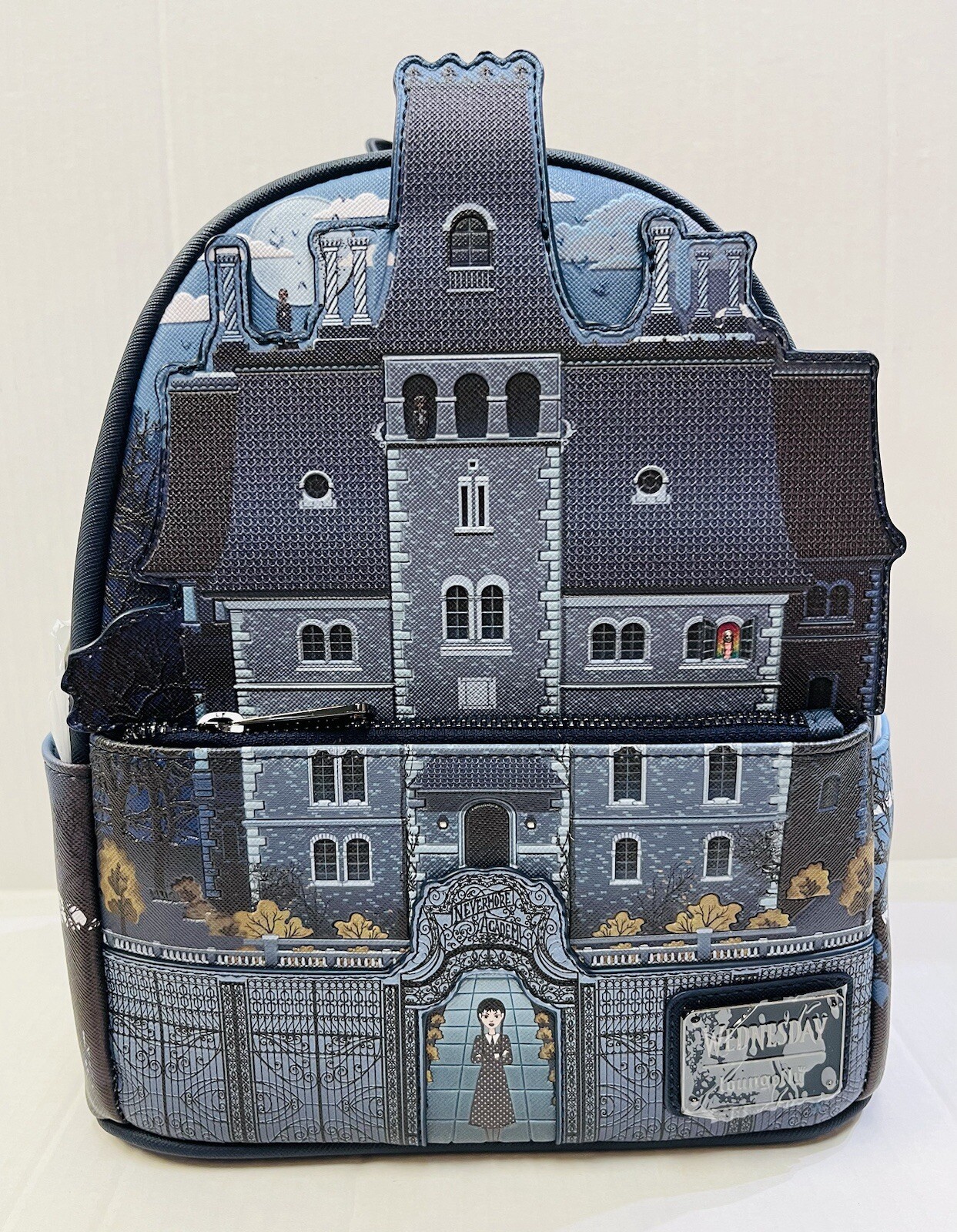 Loungefly MGM Wednesday Nevermore Academy Mini Backpack | eBay