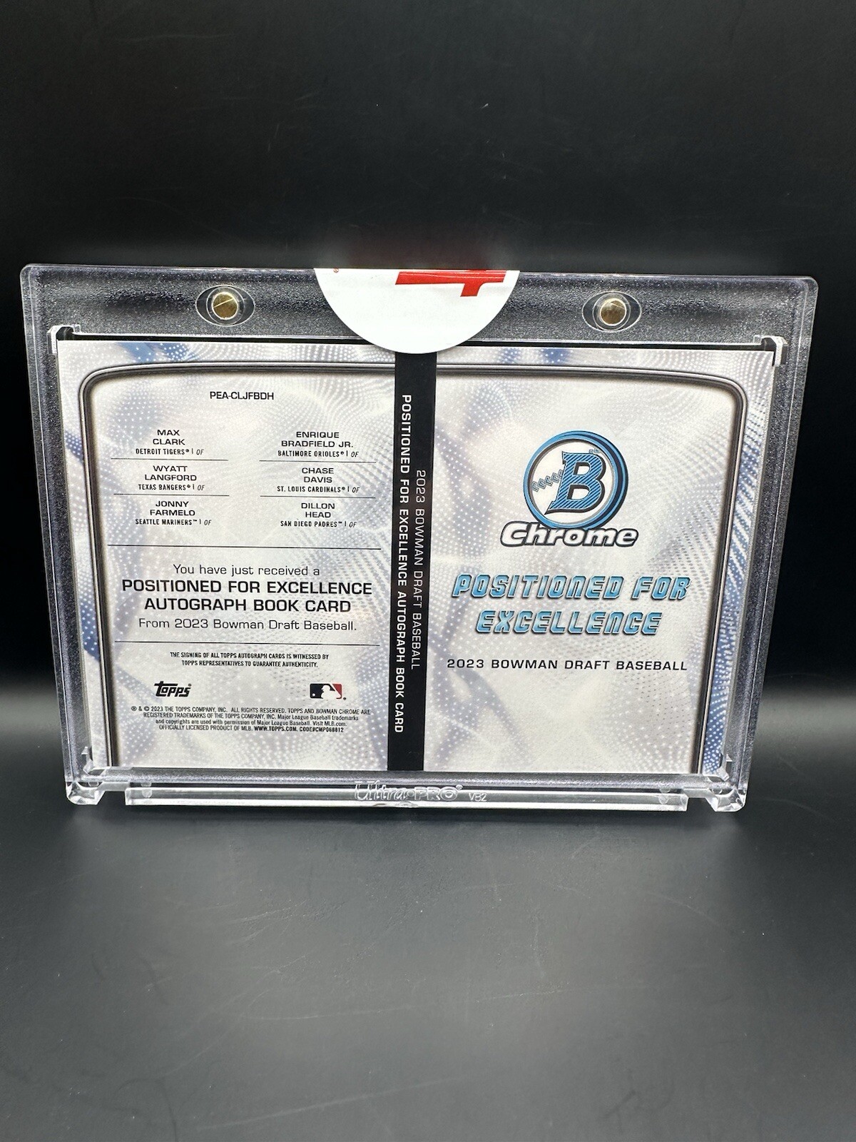 2023 Bowman Draft Positioned For Excellence Red Auto Booklet 2/5 - PEA ...