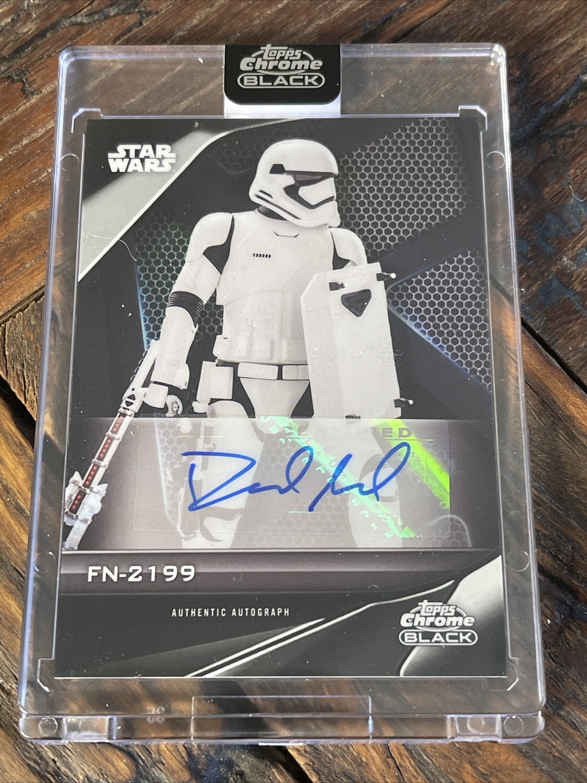 2023 Star Wars Topps Chrome Black Base Auto David Acord FN-2199 ...