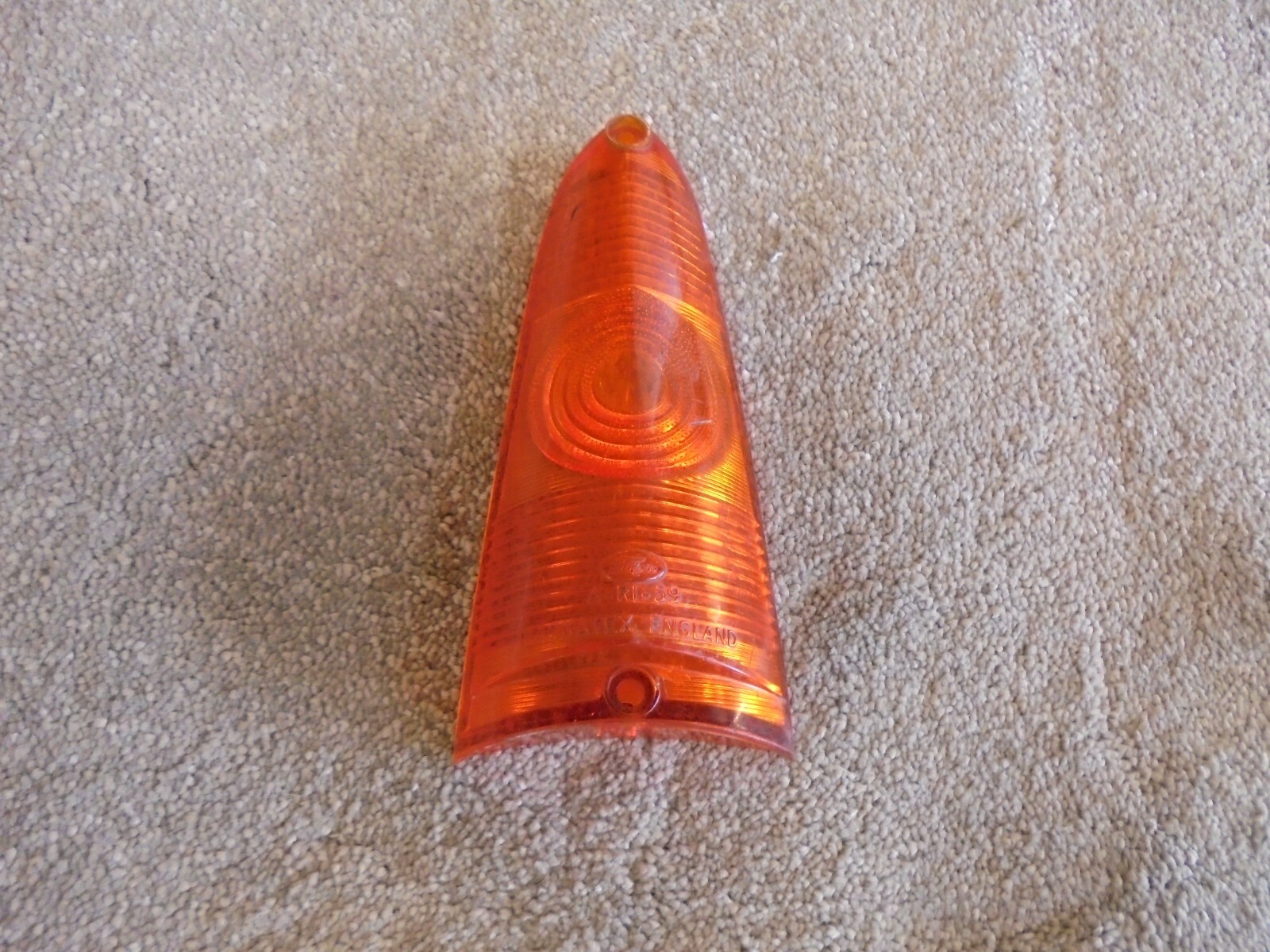 Ford Anglia 105e Rear Light Lens...original ford..in Orange. | eBay UK