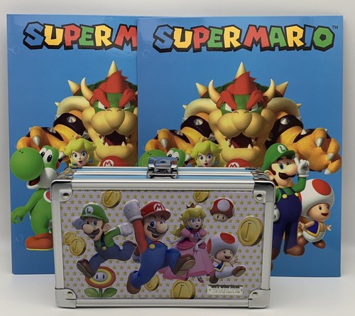 Super Mario Locking Supply Pencil Box With 2 School Folders 3 Hole ...